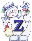 Alfabeto con muñeco de nieve y casa de pájaros. - Oh my Alfabetos!